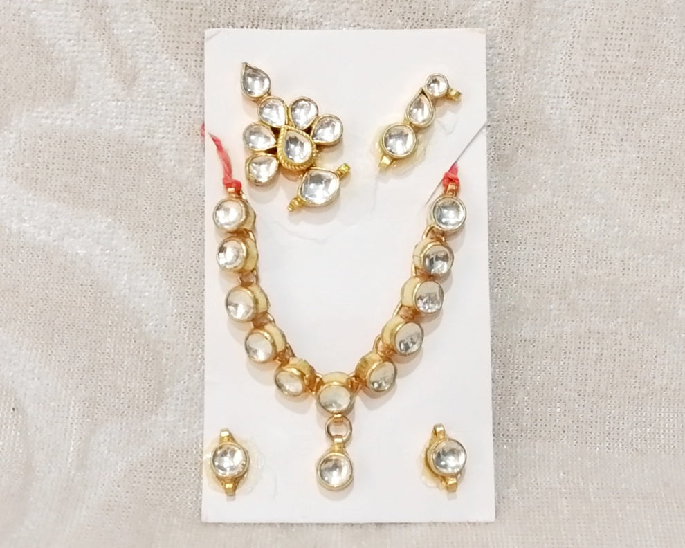 Kundan Mala Set - Big, Kundan – Shrijimall